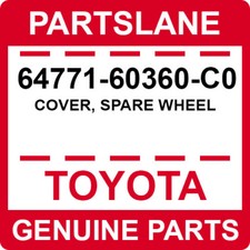 6477160360B2 Toyota Cover Spare Wheel 64771-60360-b2 Genuine OEM Part ...