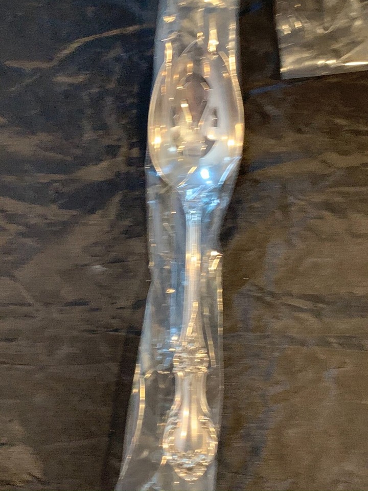 1 WILD ROSE INTERNATIONAL STERLING SILVER SLOTTED SERVING SPOON ...