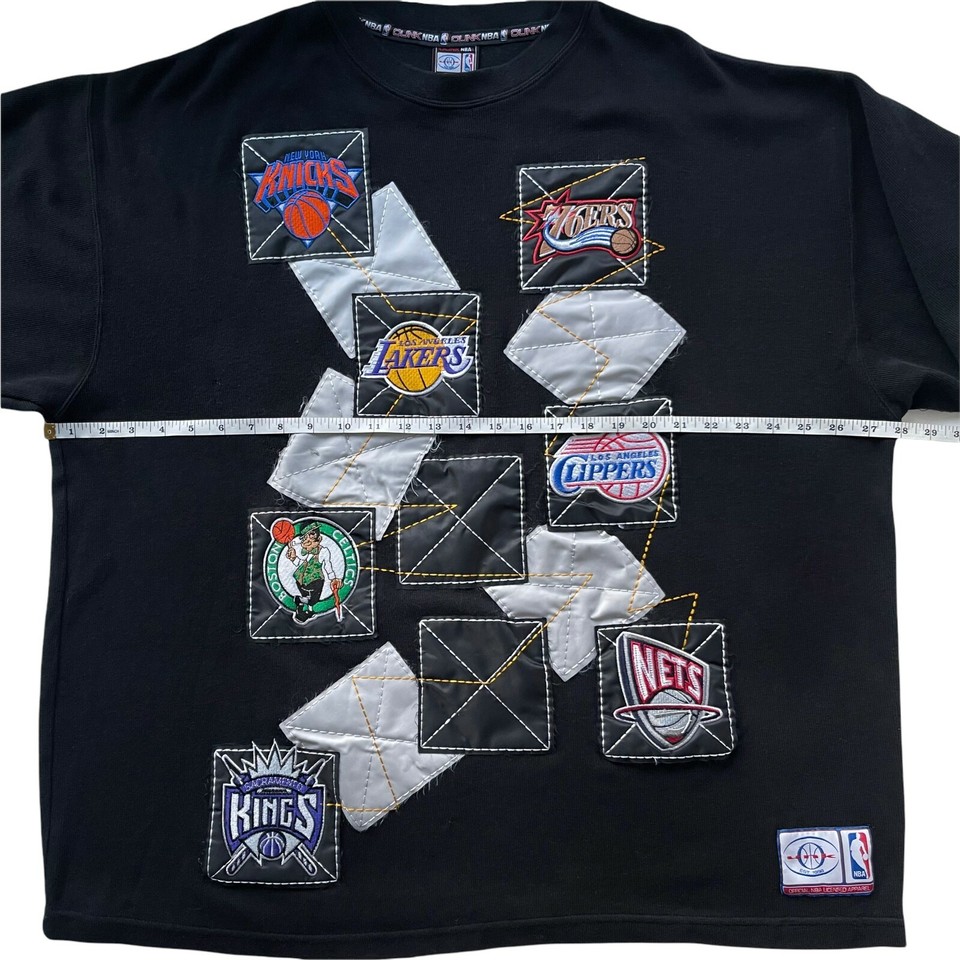 Vintage 90s Basketball Shirt NBA Teams Mens 2X-Large Black UNK Pullover ...