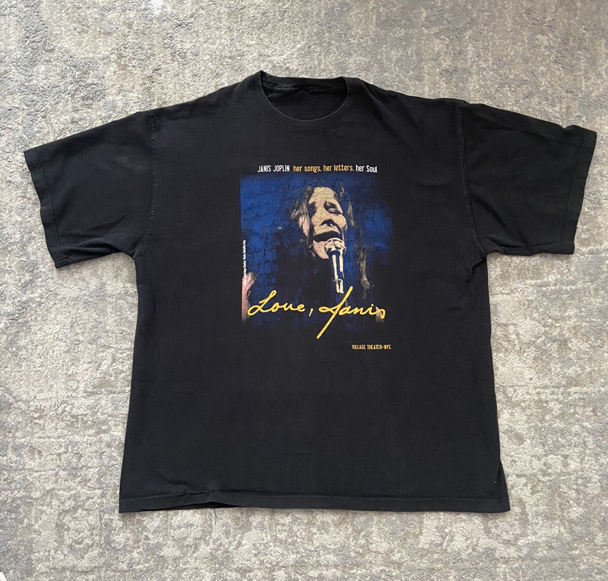 Janis Joplin—“Love Janis” Off-Broadway Show Vintage T… - Gem