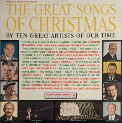 GOODYEAR'S THE GREAT SONGS OF CHRISTMAS | eBay