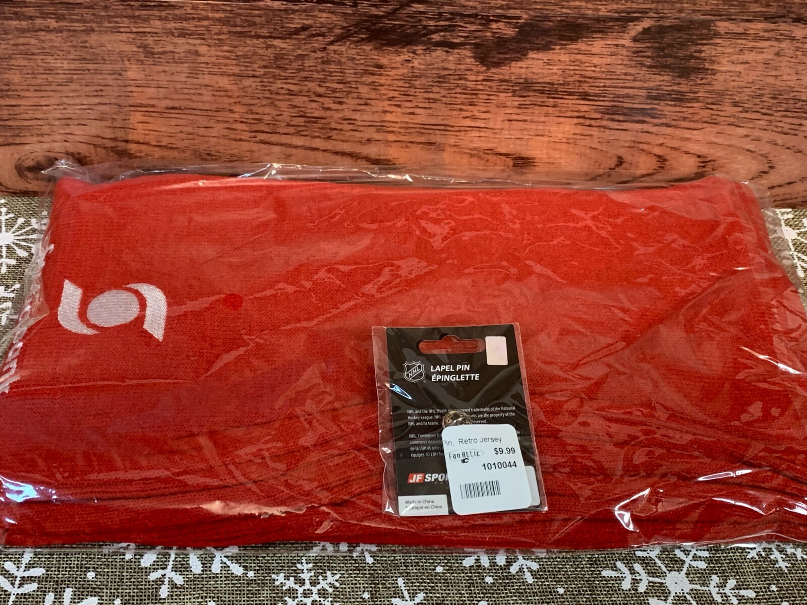 CALGARY FLAMES NHL HOME OPENER SCARF & PIN SET | eBay