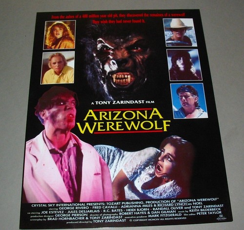 ARIZONA WEREWOLF (Affichette Sypnosis) George RIVERO Arianna MILES | eBay