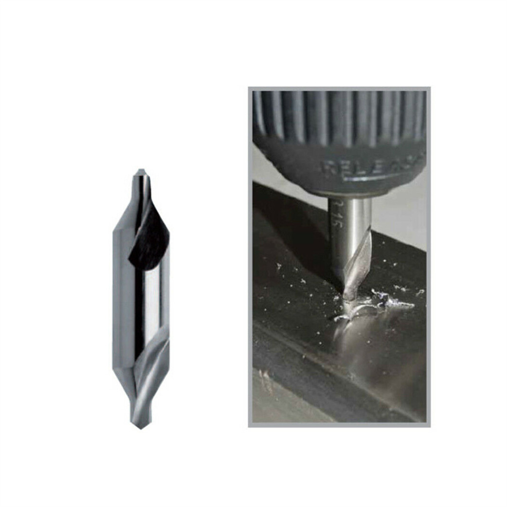 5Pcs HSS Center Drill Countersink Pilot Bit Set Engineering Metal Lathe ...