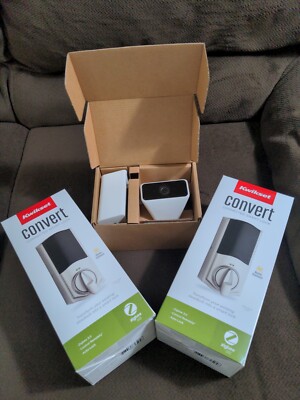 2 Pack Kwikset Convert Zigbee 3.0 Electronic Smart Lock w 1080p Xfinity ...