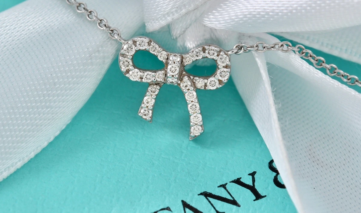 Tiffany White Ribbon Bow