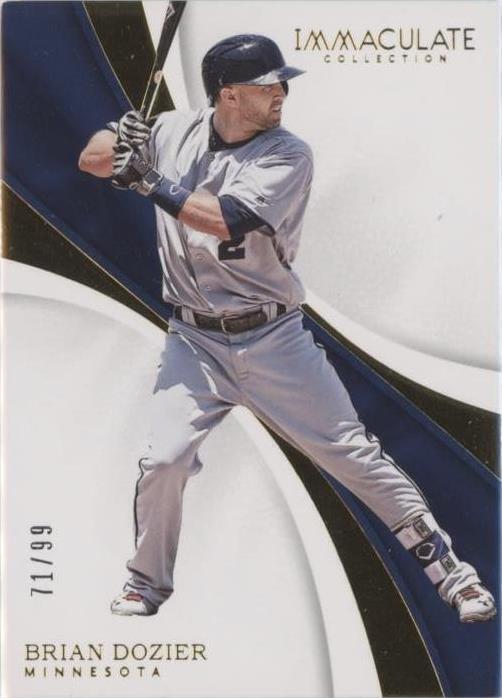 2017 Panini Immaculate Collection - Brian Dozier #73 /99 for sale ...