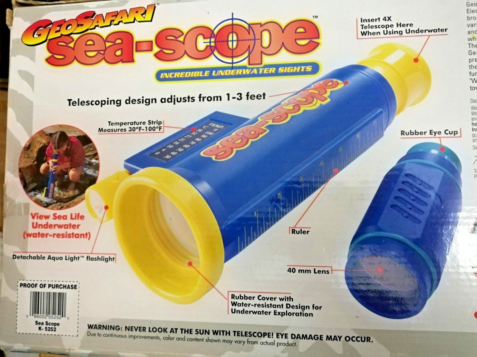 GeoSafari Sea-Scope Vintage Science Exploration Toy Water Resistant ...