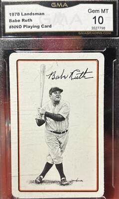 1978 Landman Babe Ruth #NN0 playing cards. GMA. 10 💎 | eBay