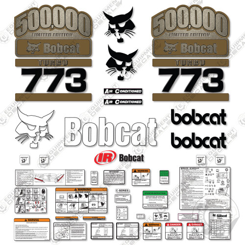 Fits Bobcat 773 Decal Kit Gold 500,000 Edition Skid Steer - 7 YEAR 3M ...