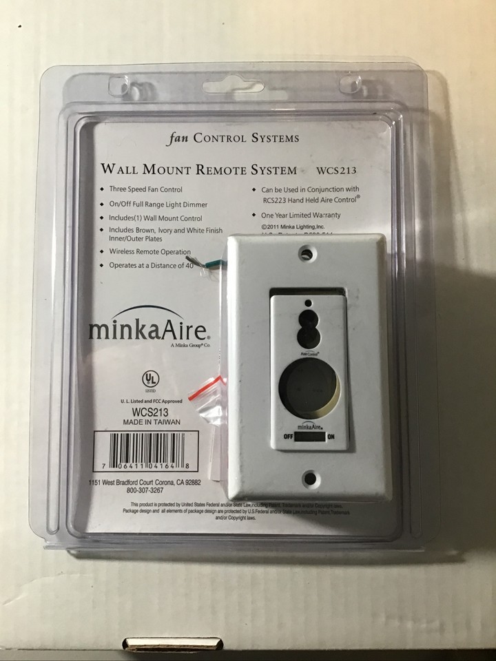 Minka Aire AireControl Ceiling Fan Wall Mount Control System WCS213 ...
