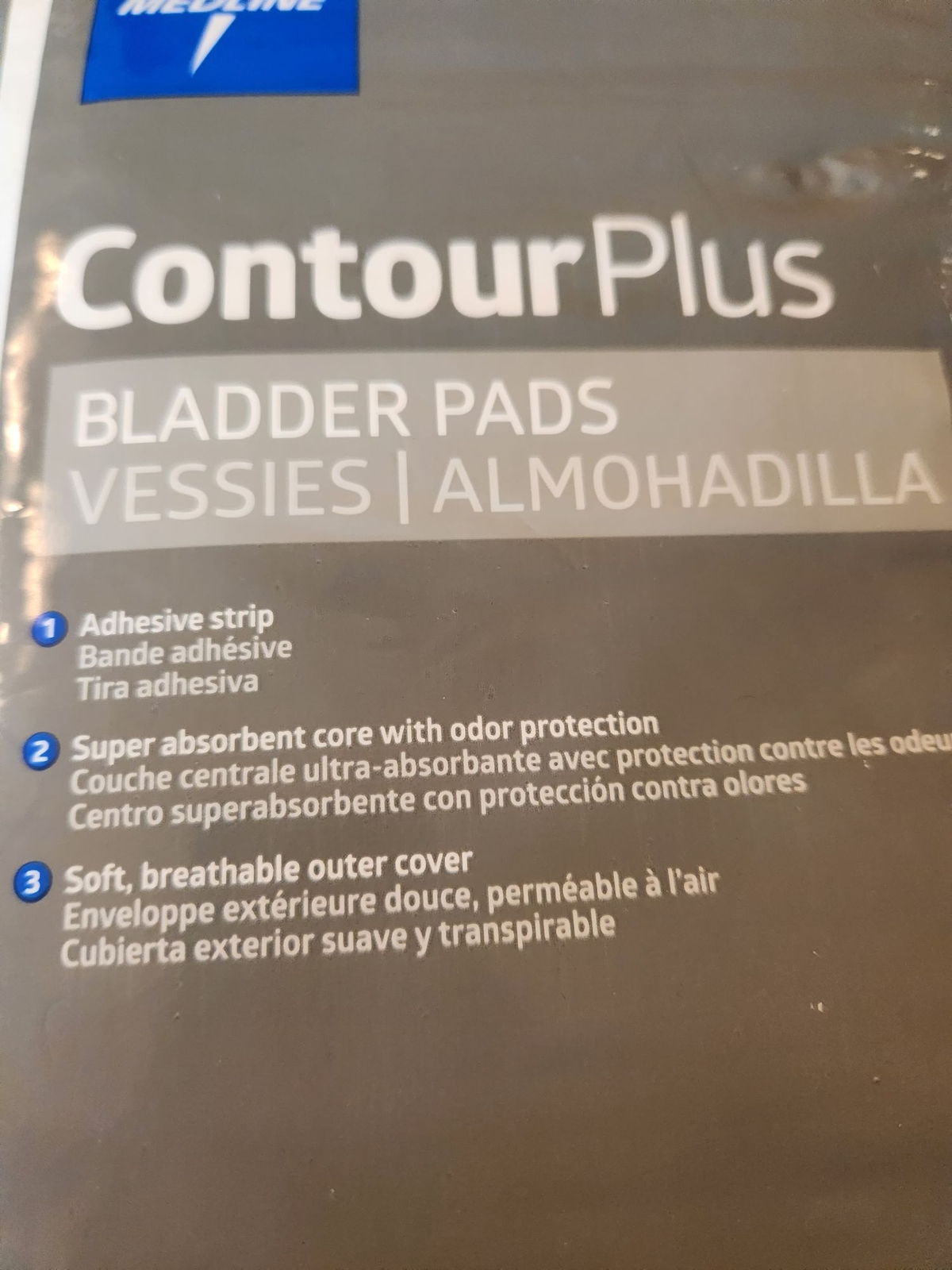 Medline Contour Plus Bladder Control Incontinence Pads Moderate ...