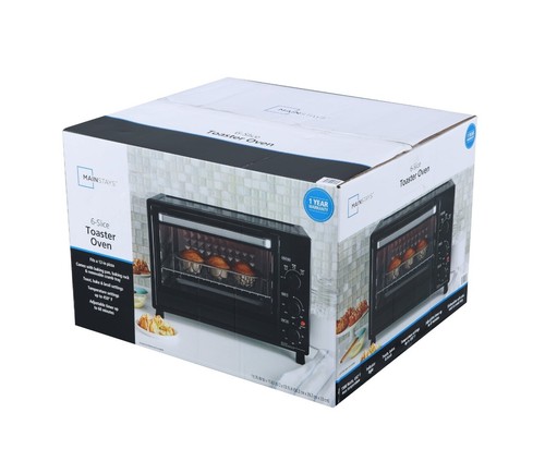 Mainstays MS33018213889 XL Toaster Oven 32L/ 6-Slice Family Size Black ...