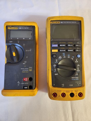 FLUKE 189 TRUE RMS & 70 III MULTIMETERS - FOR PARTS OR REPAIR | eBay