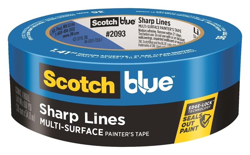 ScotchBlue Sharp Lines Multi-Surface Painter???s Tape, 2093, 1.41 inch ...