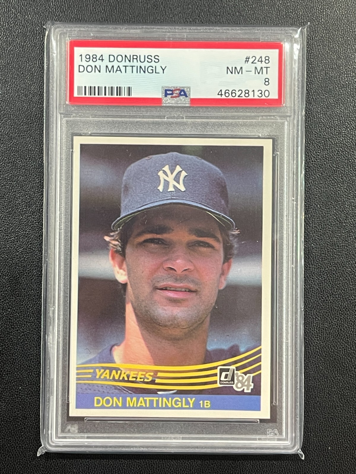 1984 DONRUSS DON MATTINGLY RC PSA 8 NEAR MINT NICE CENTERING NEW YORK ...
