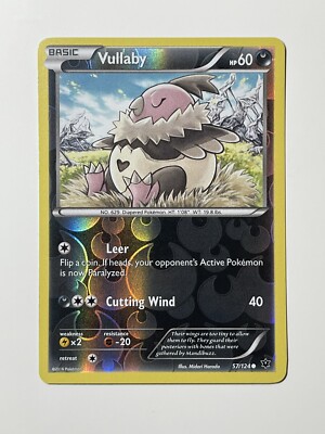 Vullaby Reverse Holo XY Fates Collide Pokemon Trading Card Card 2016 ...