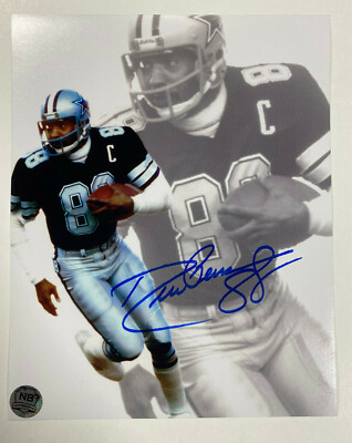 Drew Pearson Signed/Autographed Custom Dallas Cowboys 8x10 Photo NB ...
