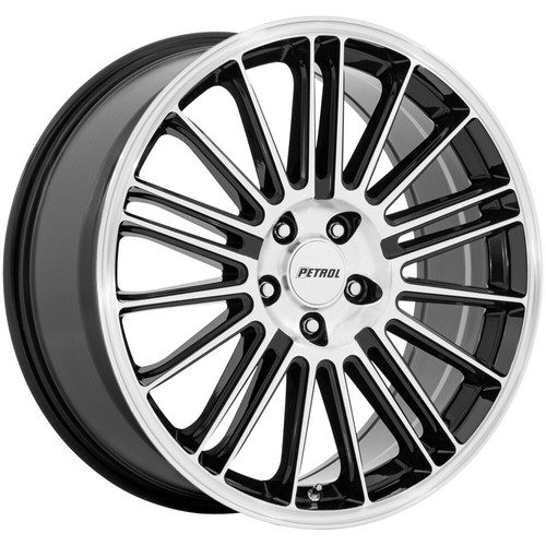Petrol PE001 P1D 17x8 5x108 +40mm Black/Machined Wheel Rim 17" Inch | eBay