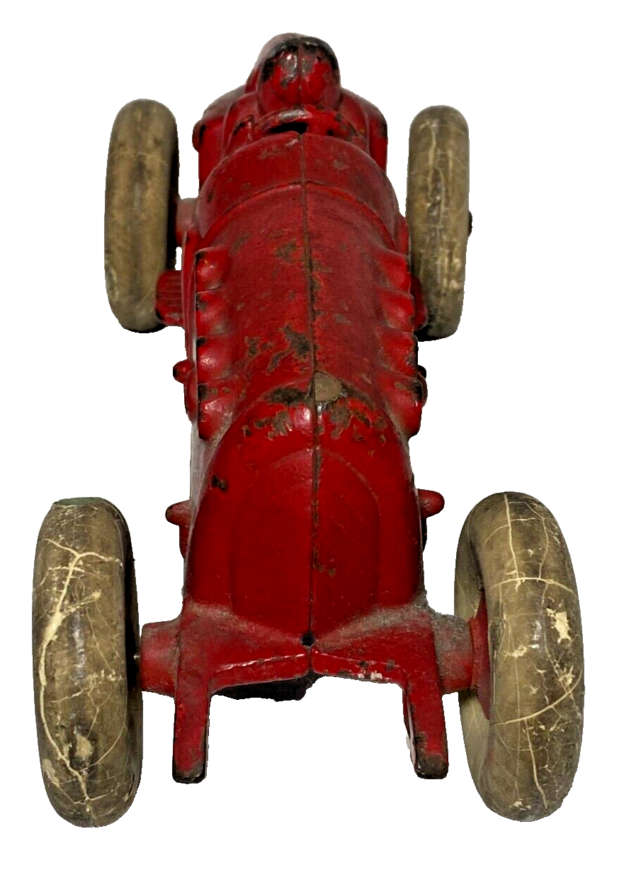 LARGE HUBLEY RACE CAR CAST IRON RACER #1 w/ BALLOON TIRES - 8*L | eBay