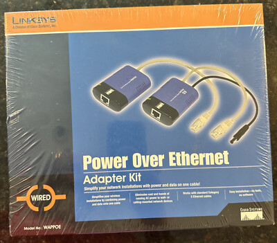 Linksys - Power Over Ethernet Adapter Kit - New *Factory Sealed* | eBay