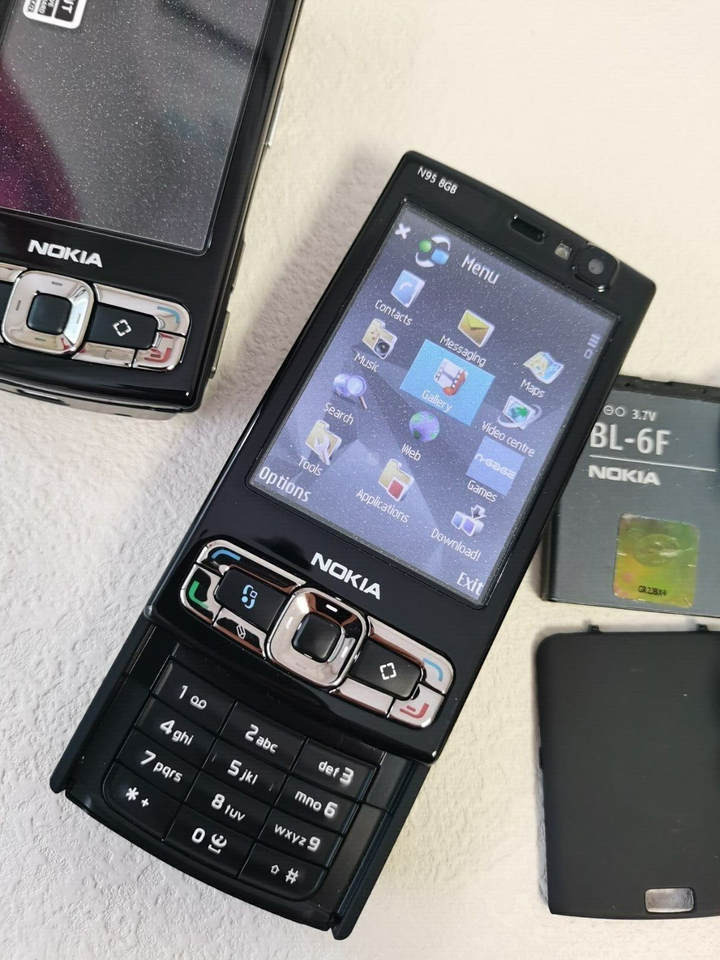 Original Unlocked NOKIA N95 8GB Mobile Phone 3G 5MP Wifi GPS 2.8 ...