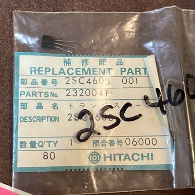 Hitachi 2SC460 NPN Transistor – 30V 0.1A TO-92 – Vintage High-Frequency ...