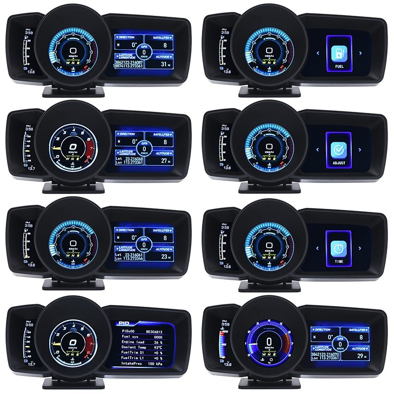 OBD2+GPS Car Gauge HUD Head-Up Digital Display Speedometer For BMW F06 ...