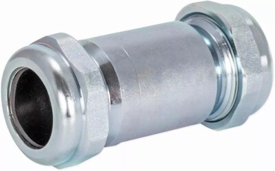 4-3/8 Inch Long Pattern Compression Coupling 1 Inch IPS Galvanized ...