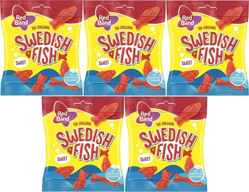 5X Swedish Fish Les Bonbons Originaux 100G Sans Couleurs Artificielles ...