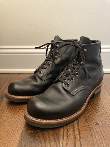 CUSTOM Red Wing Heritage Blacksmith 3345 Black Prairie 9D USA Neoprene ...