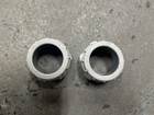Lot of 2 - Rigid 1-1/4” Conduit Chase Nipples With locknuts and plastic ...