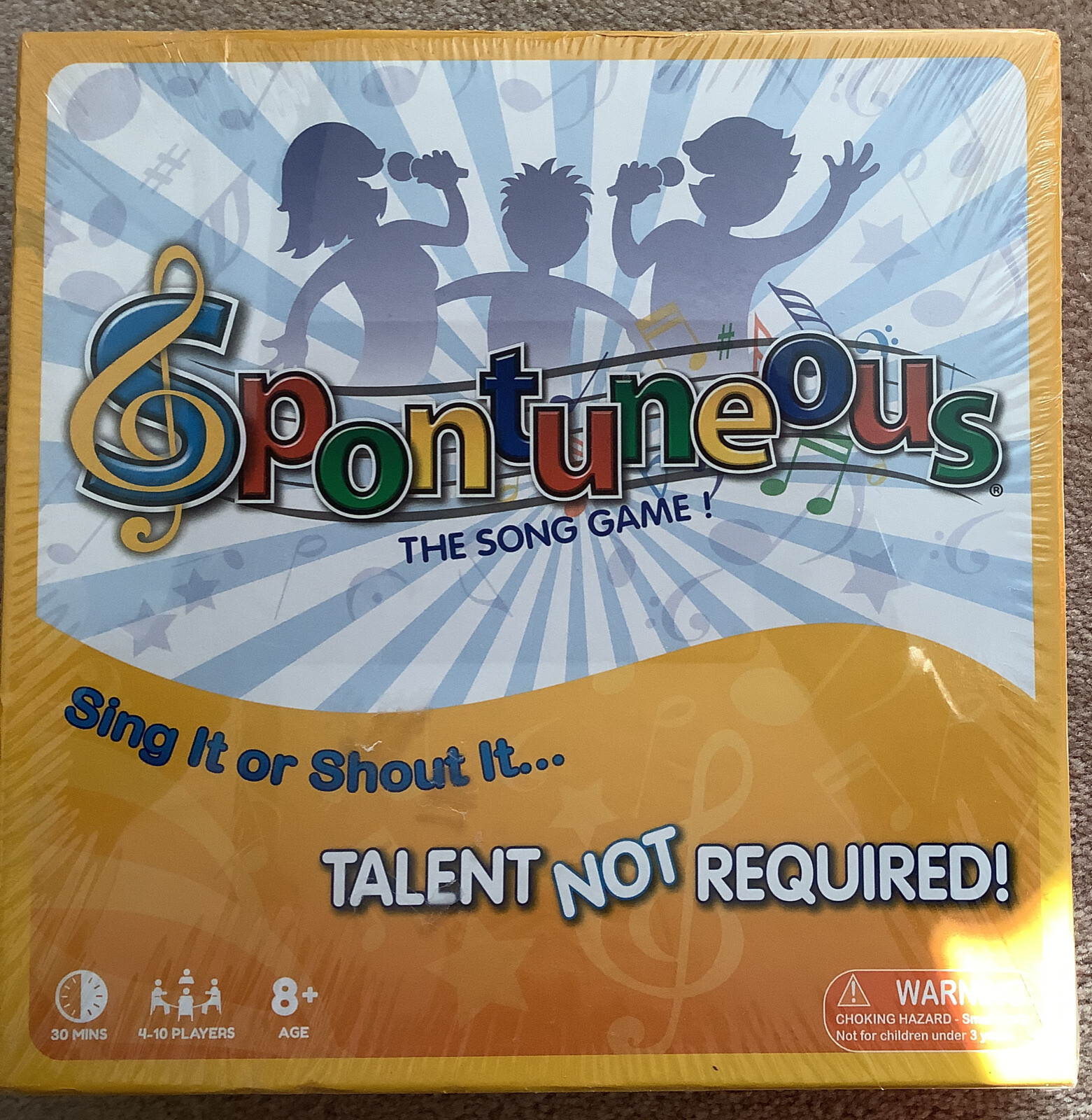 Spontuneous - The Song Game - Sing It or Shout It- Board Game New ...