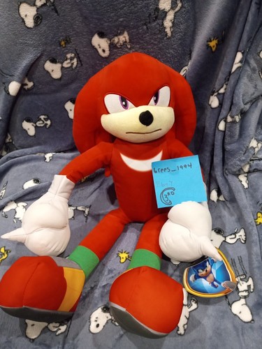 JUMBO Knuckles 18" Plush Sonic the Hedgehog Movie 2 SEGA Large Stuffed ...