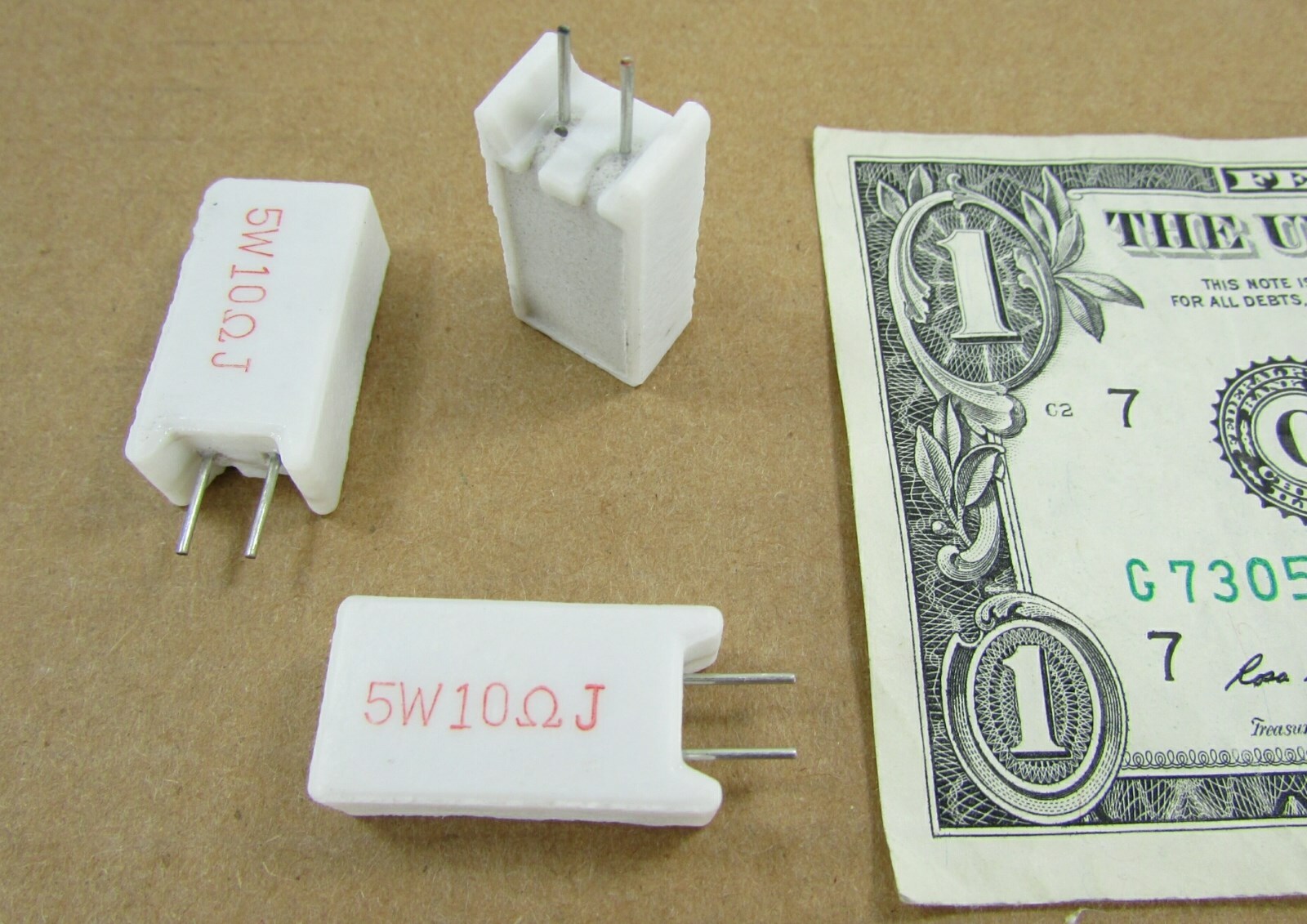 Lot 10 RG Allen Radial Sand Resistor Vertical 10 Ohm 5W 5% Ceramic ...