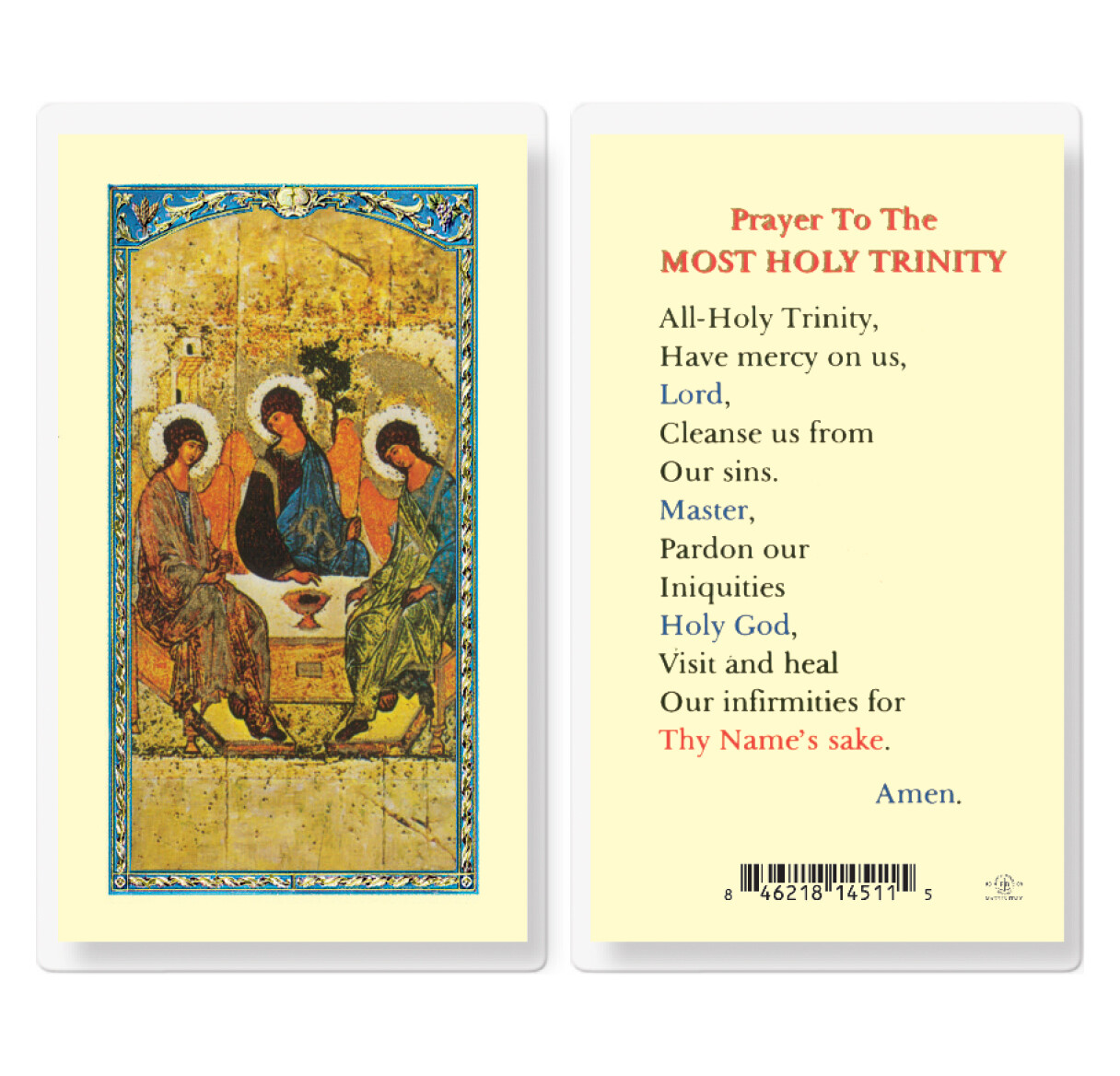 Prayer to The Most Holy Trinity Laminated Holy Cards, 25-Count Value ...