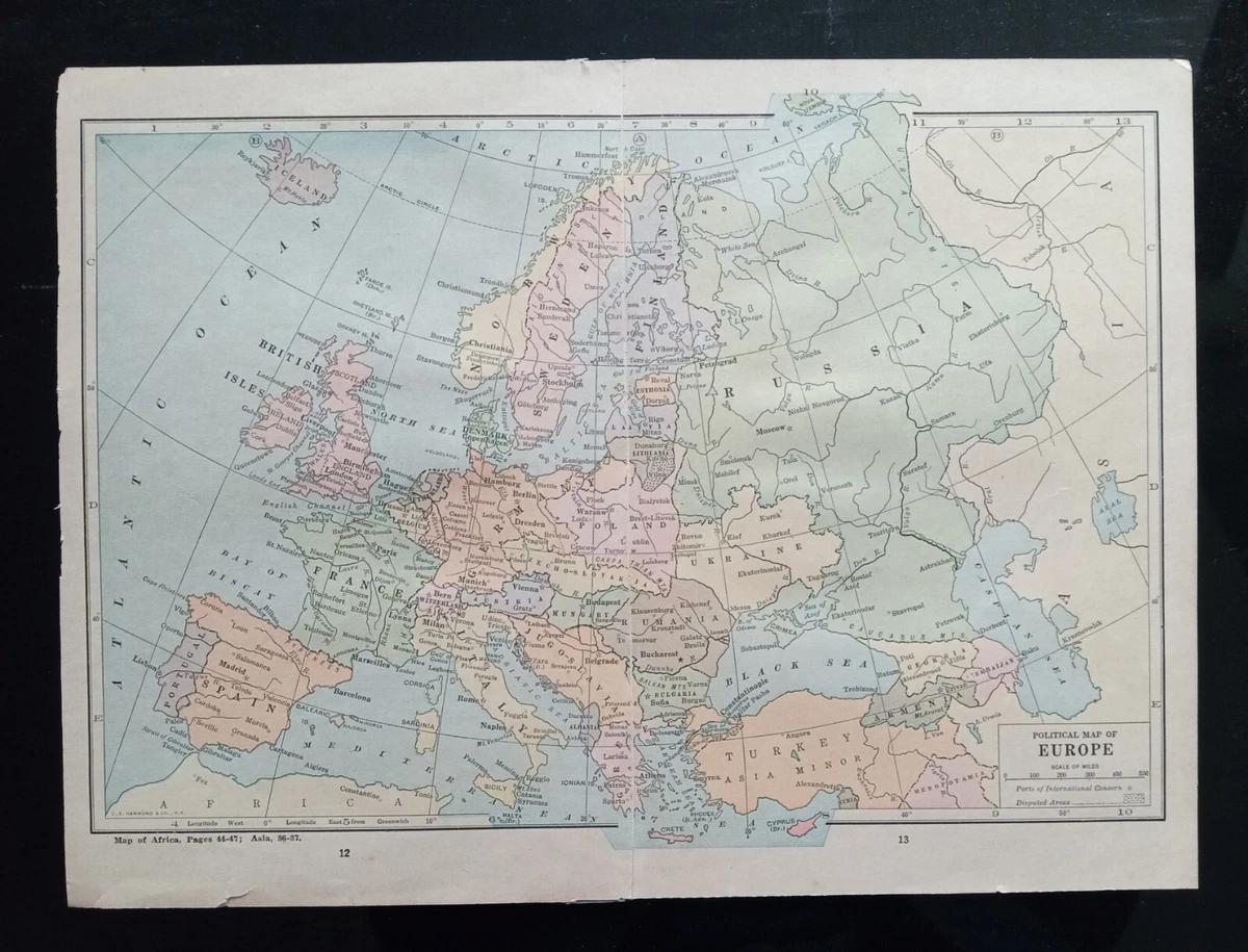 Map Of Europe Before And After World War 1