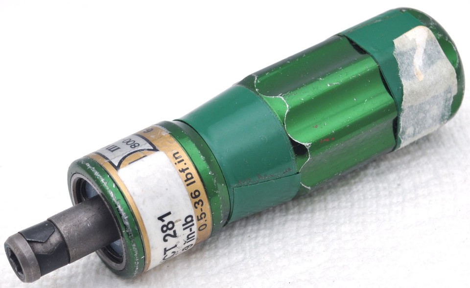 Mountz TLS0406 Preset TORQUE SCREWDRIVER Female 1/4" HEX DRIVE lb/in 4 ...