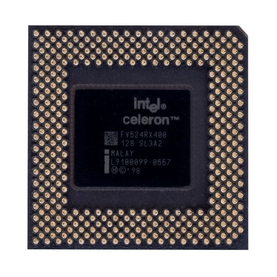 Processor Intel Pentium Celeron 400MHz SL3A2 32-bit 6x66MHz Socket 370 ...
