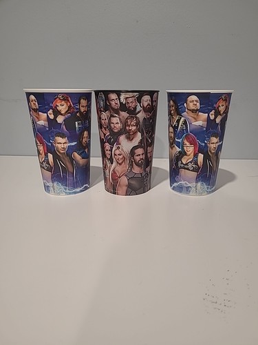 3 WWE Live Event Collector Cups 2015ish Smackdown Raw Cena Reigns ...