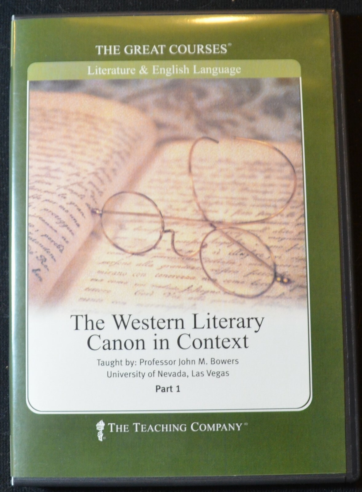 The Western Literary Canon in Context (DVD, PARTS 1,2,3 + COURSE GUIDE ...