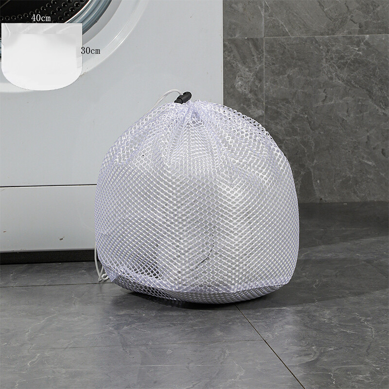 Laundry Bags Thicken Mesh Extra Large Net Drawstring Washing Basket ...