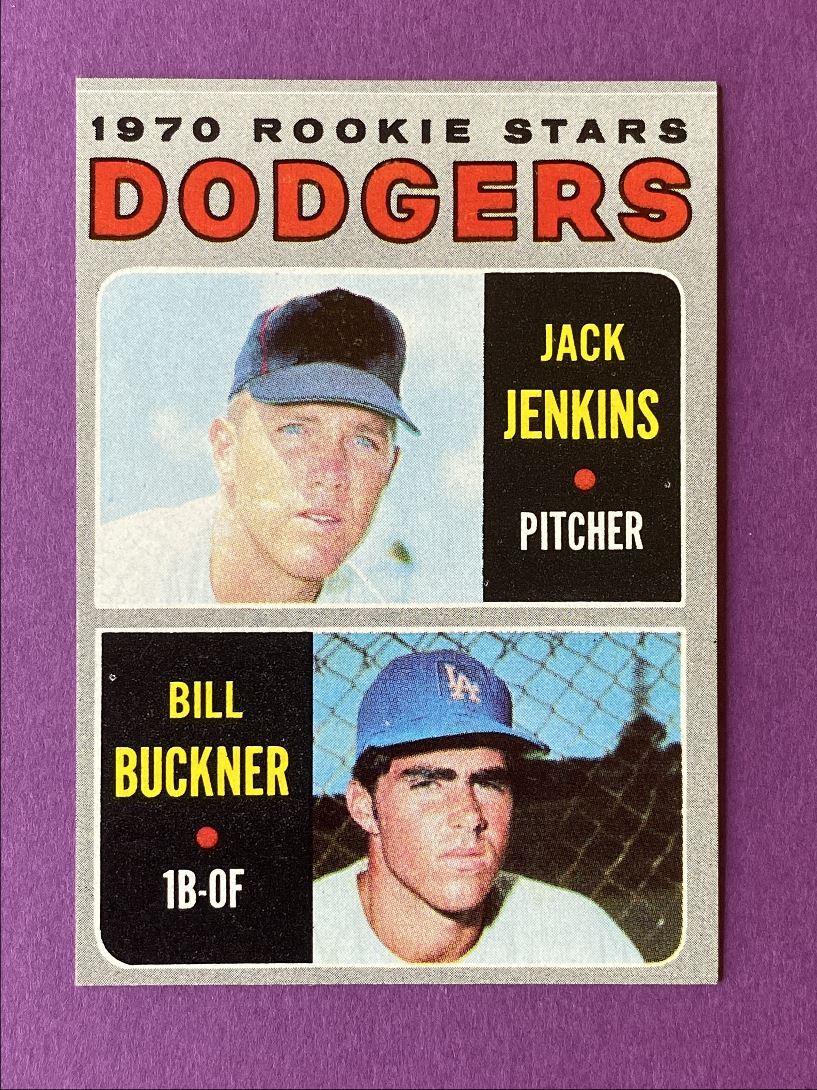 1970 Topps #286 Dodgers 1970 Rookie Stars - Jack Jenkins/Bill Buckner ...