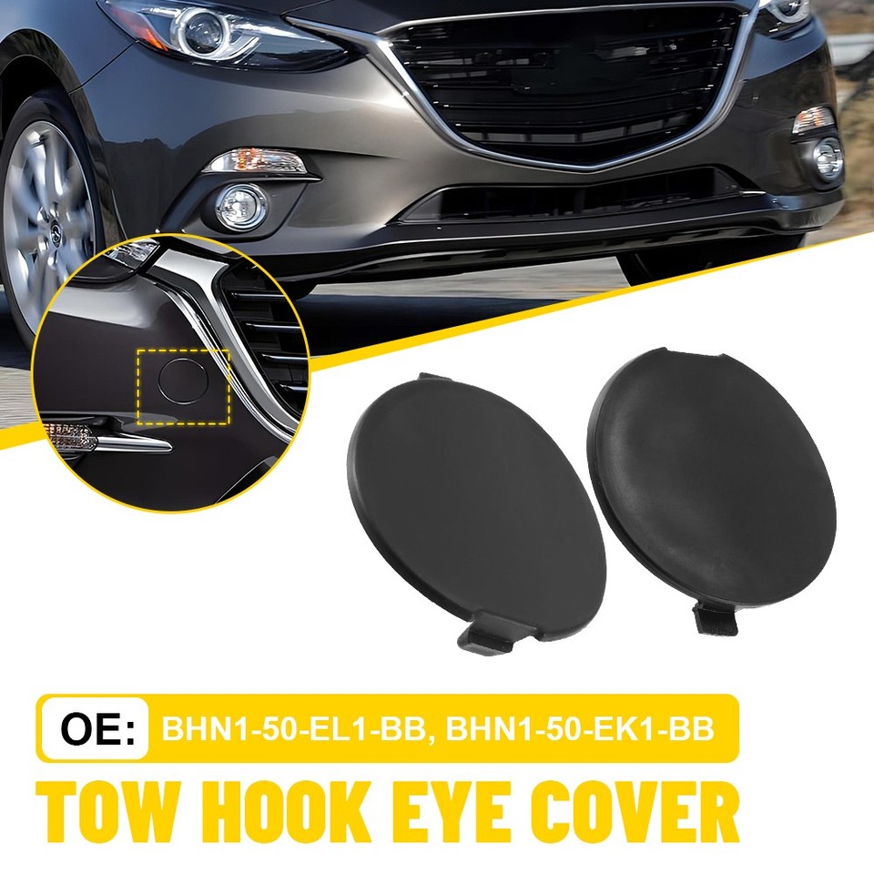 Fits 2014 2015 2016 2017 2018 Mazda 3 Rear 2Pcs LH RH Bumper Tow Hook ...