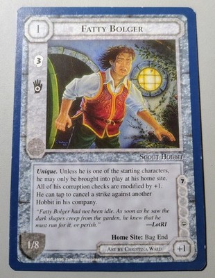Fatty Bolger Unlimited Rare MECCG Rare Promo Card | eBay
