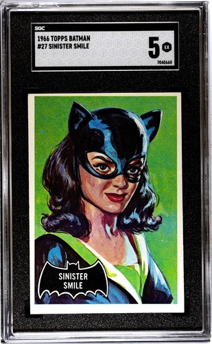 1966 Topps Batman Black Bat #27 Sinister Smile SGC 5 EX🔥 Nice Color🔥 | eBay