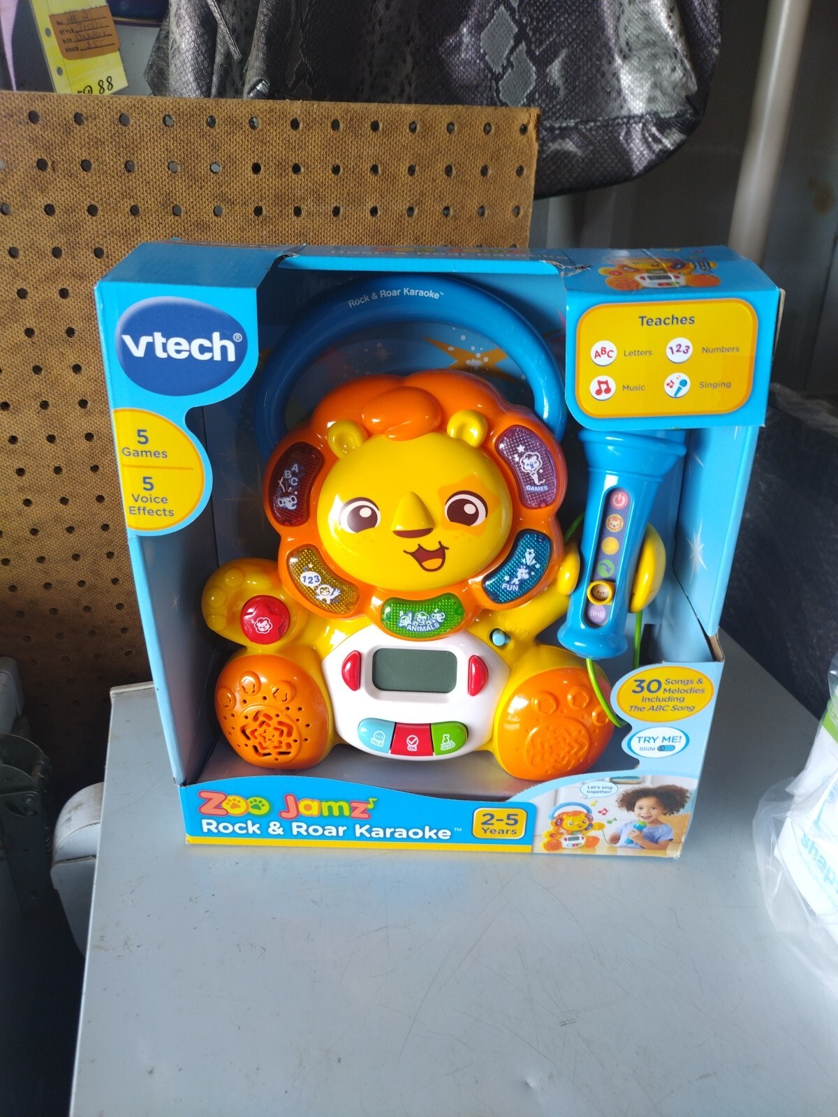 VTech Zoo Jamz Rock & Roar Karaoke Kids Microphone Sing Along for sale ...