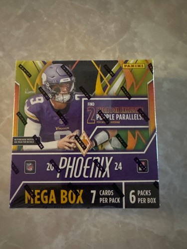 2024 Panini Phoenix Football NFL Mega Box New Factory Sealed Daniels ...
