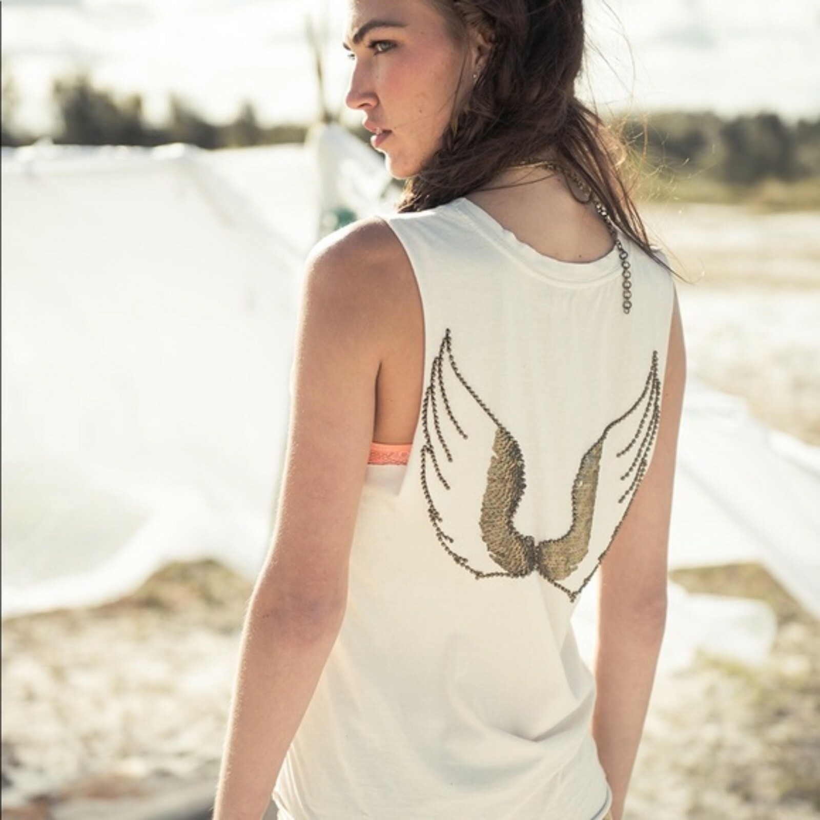 VTG Spell Designs Angel Wings Tank AUS Size 6/ US Si… - Gem