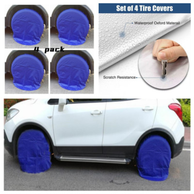 32" Waterproof Wheel Tire Covers Sun Protector 4PCS For Truck Car RV ...
